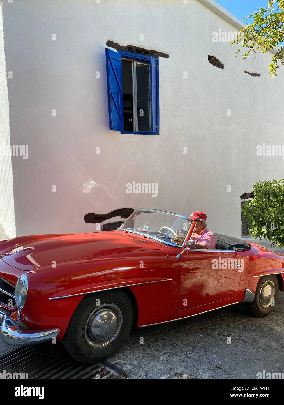 Classic car in the streets of Cyprus Stock Photo - Alamy