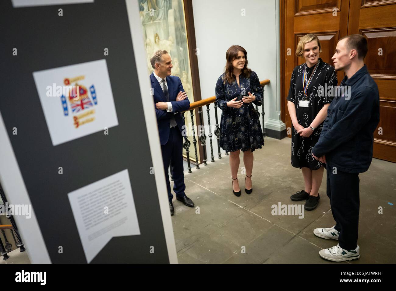 Tim Reeve Deputy Director of V&A, Princess Eugenie, Dr Rosalind McKever ...