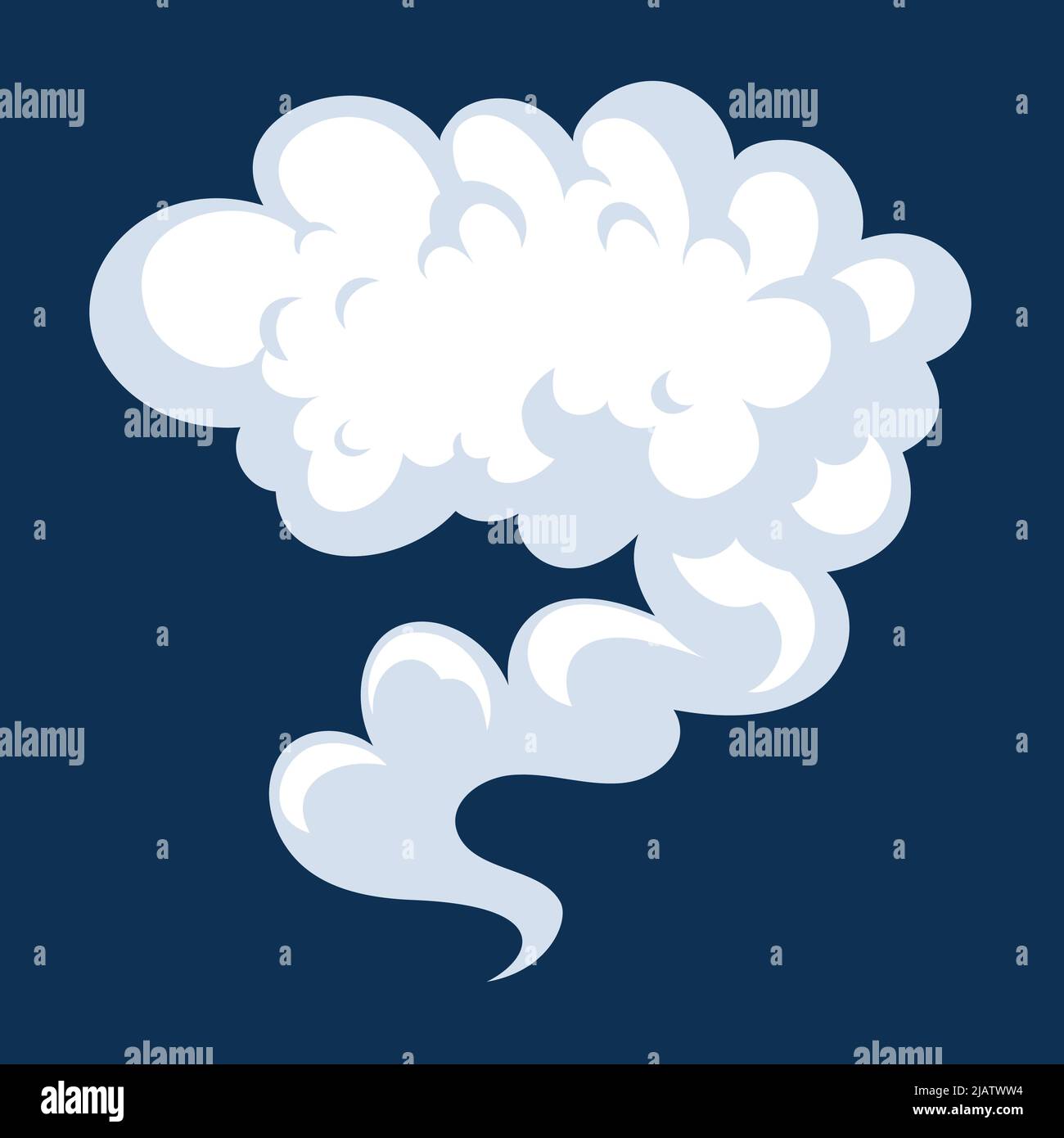 Smoke cartoon effect comic steam and dust stream hi-res stock ...