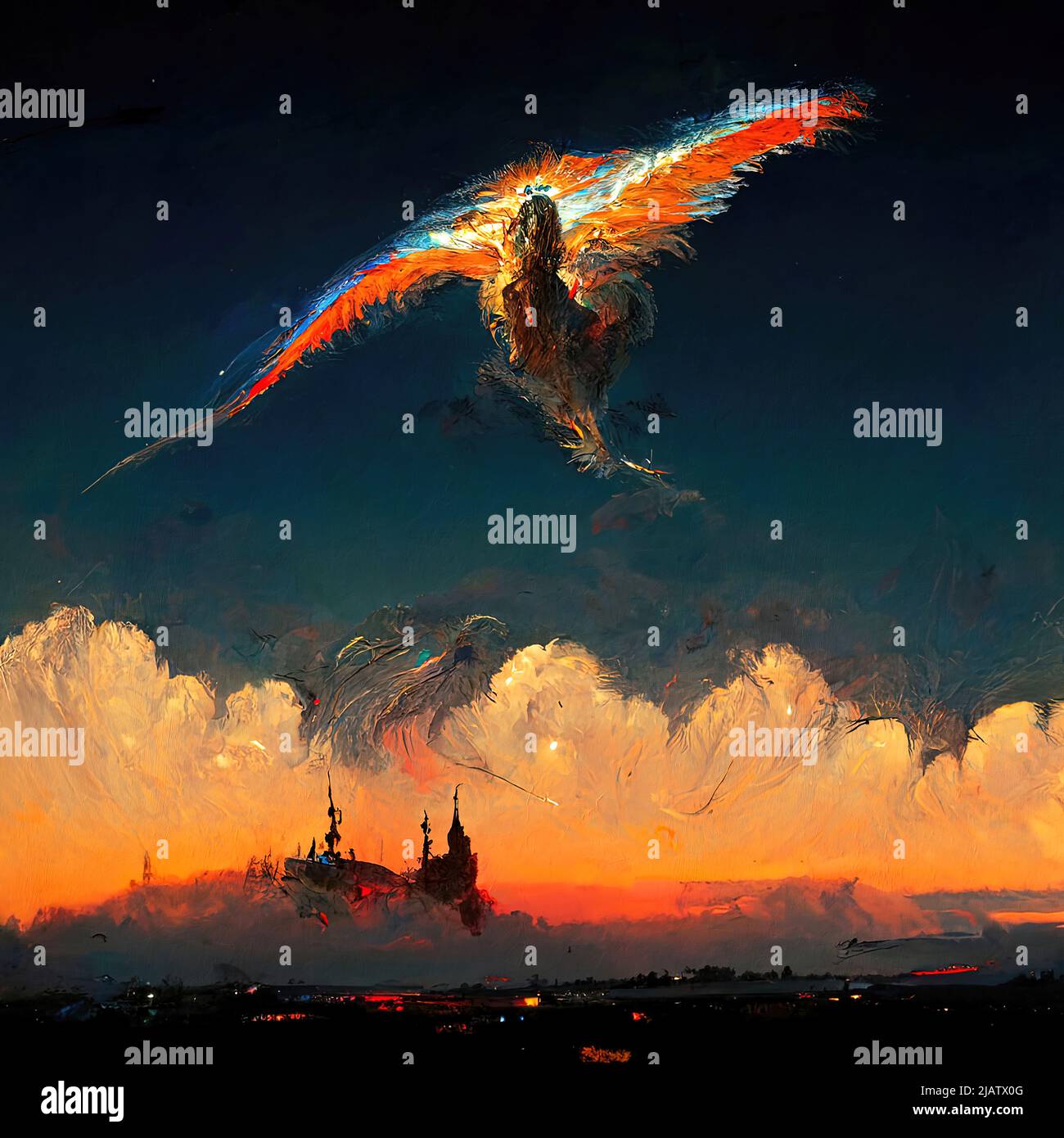 Mythical phoenix bird hi-res stock photography and images - Alamy