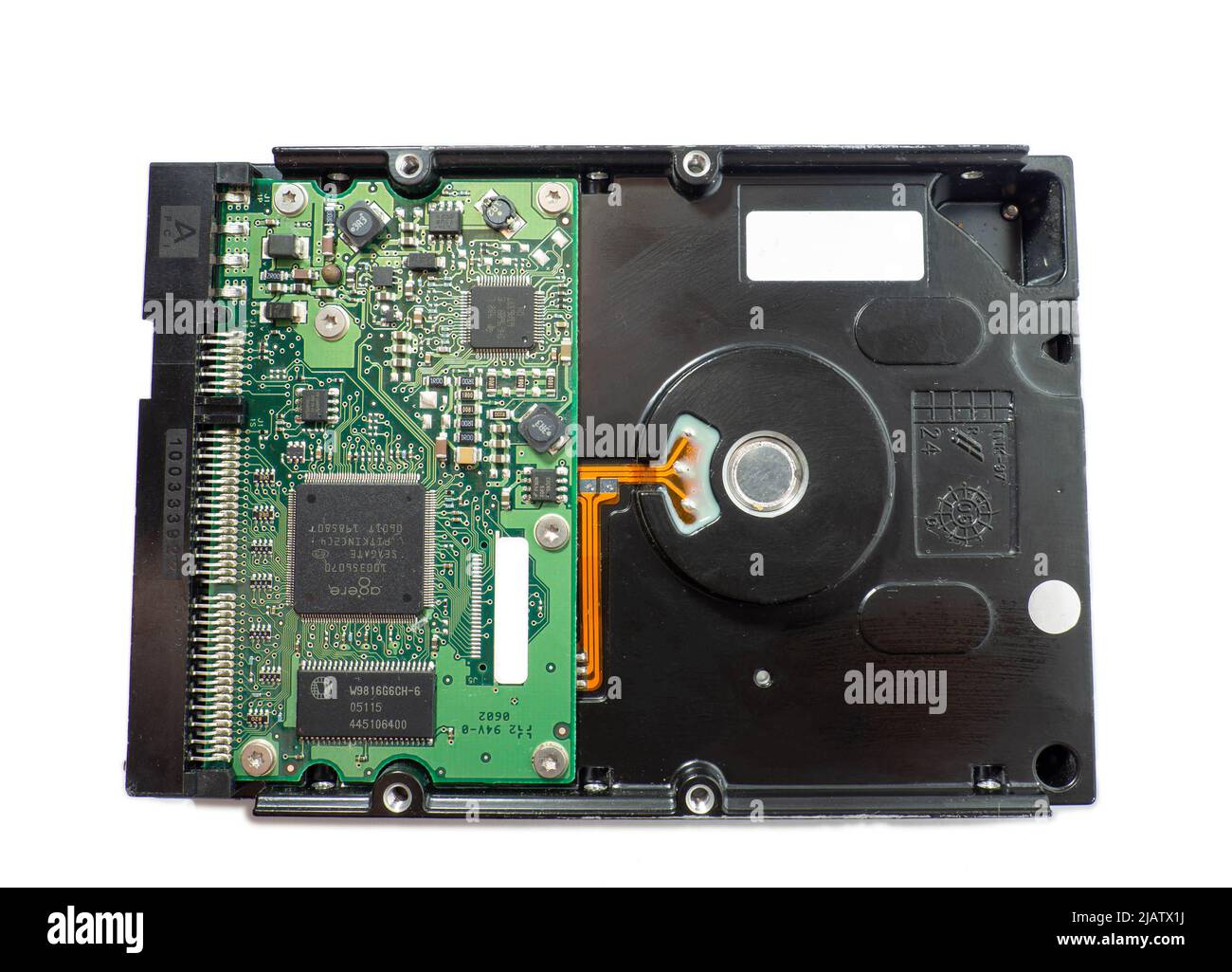 Computer hard drive. Electronics. Part of the mechanism. Chip Stock ...