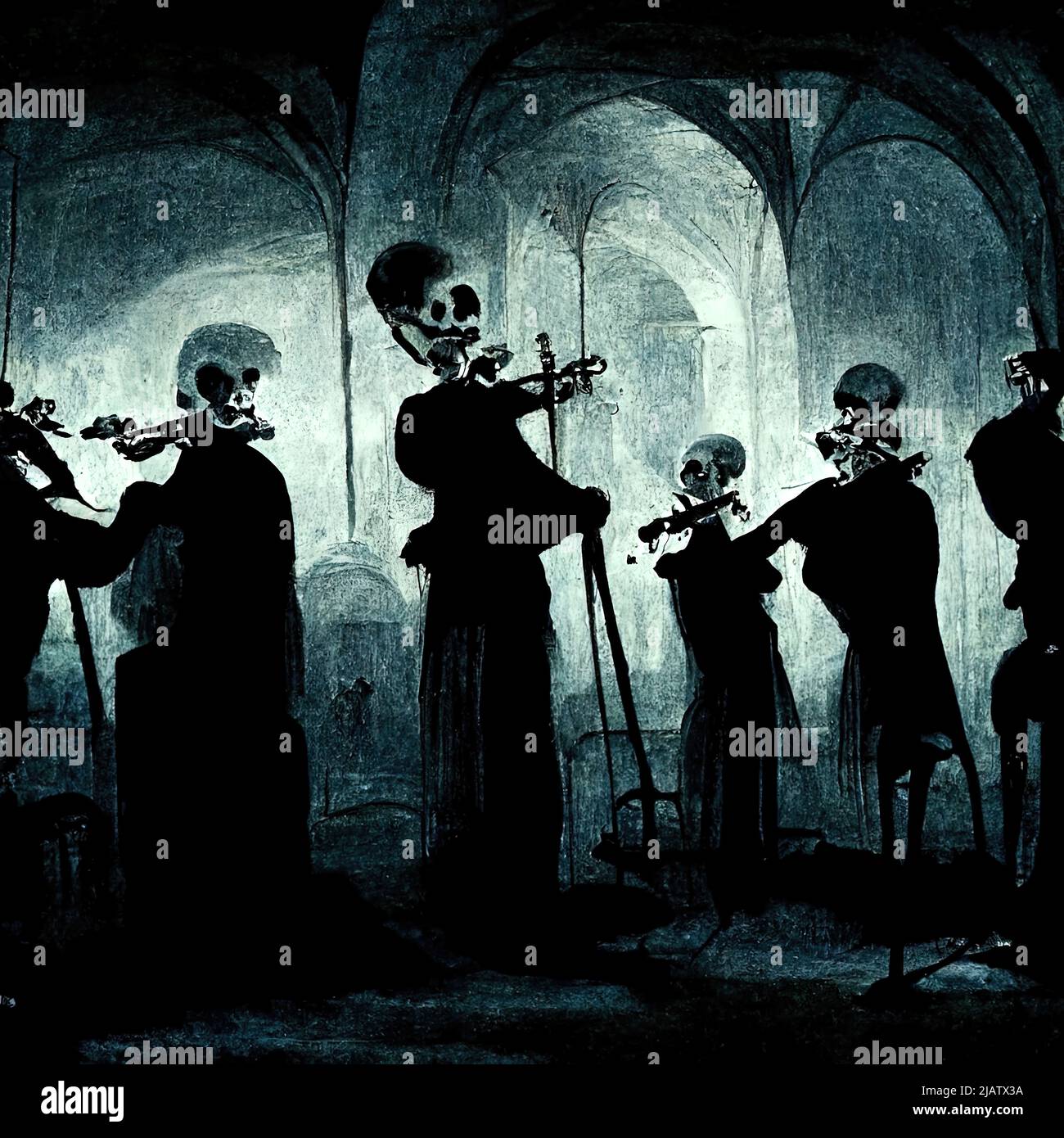 Skeleton musicians hi-res stock photography and images - Alamy