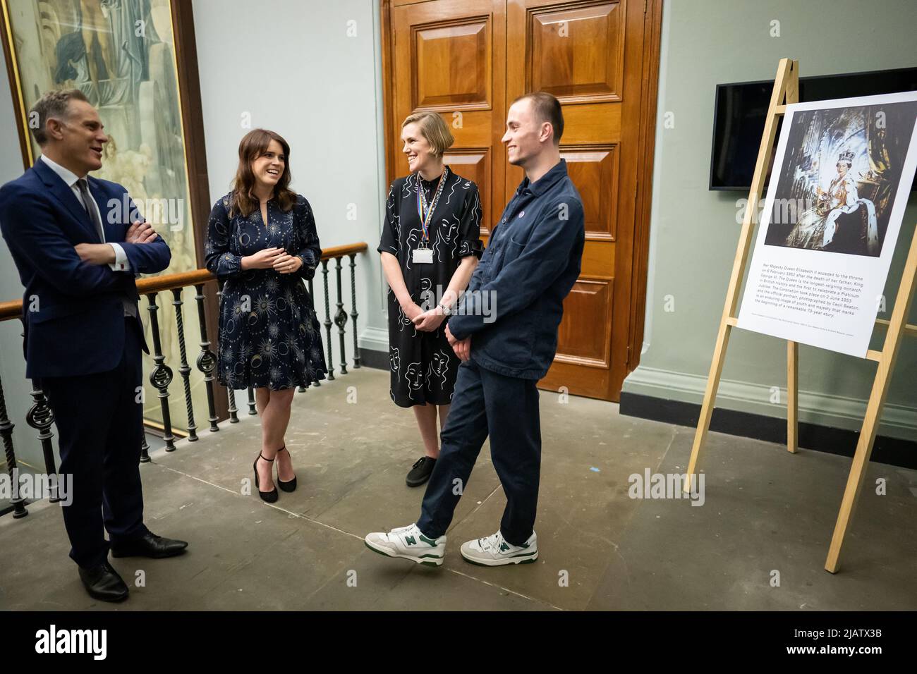 Tim Reeve Deputy Director of V&A, Princess Eugenie, Dr Rosalind McKever ...