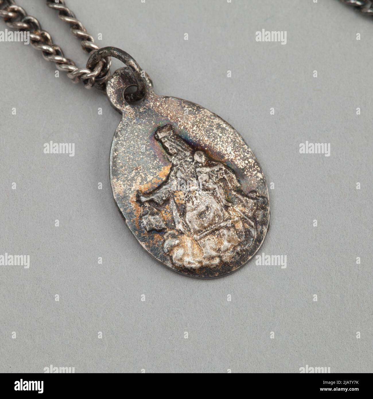 Medal with a chain Stock Photo - Alamy