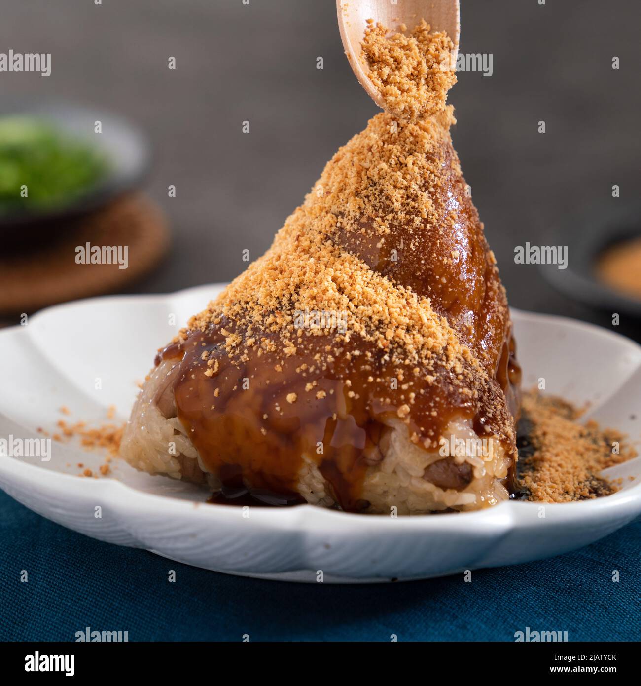 Vegetable zongzi. Vegetarian rice dumpling for traditional Chinese ...