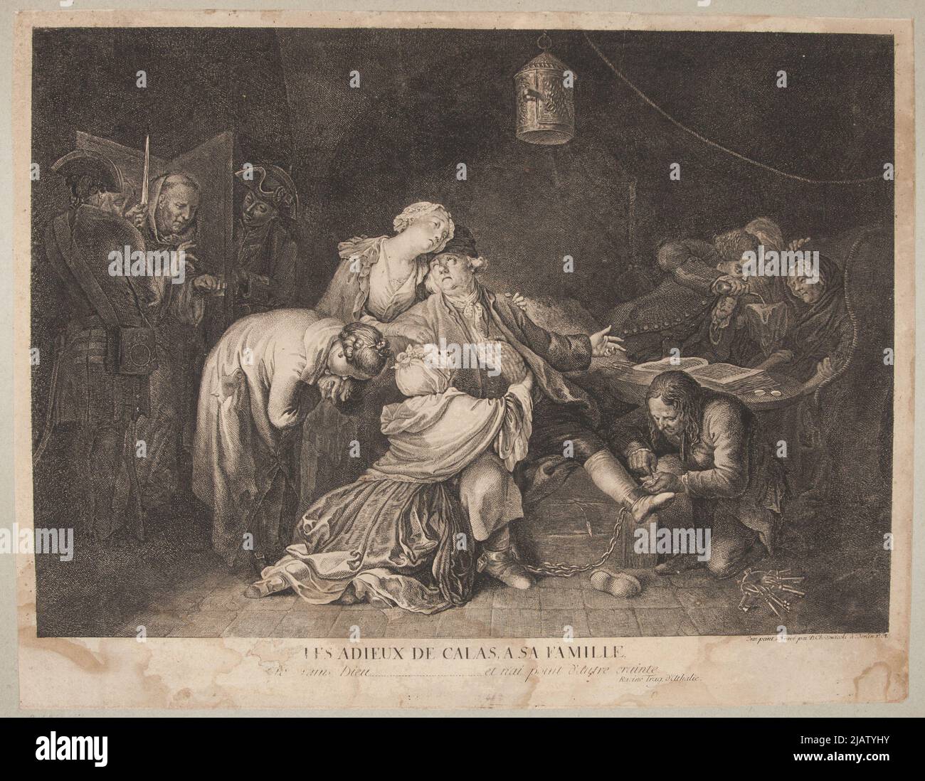 Les Adieux de Calas, and Sa Famille [Farewell to Calas with his family ...