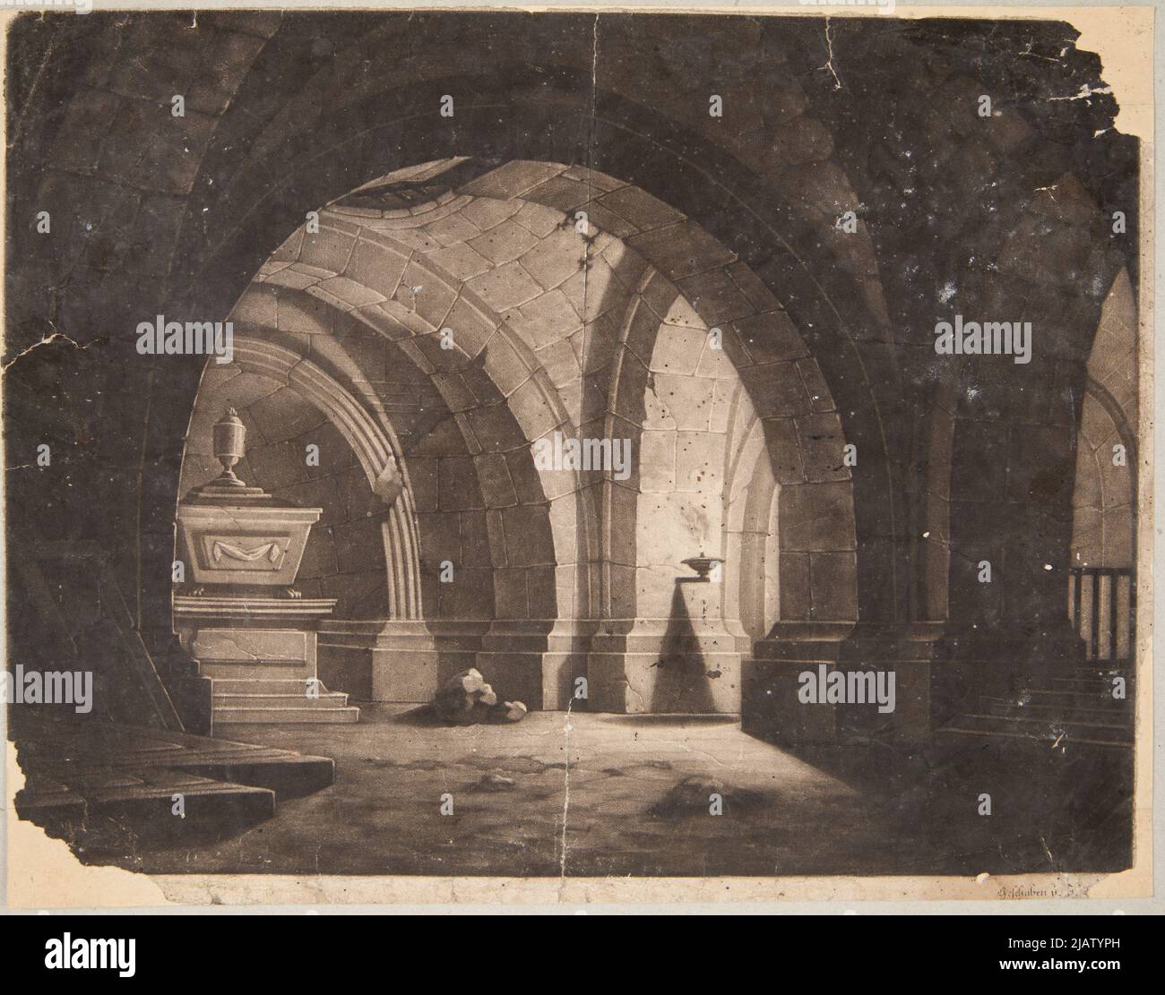 The interior of the crypt unknown Stock Photo - Alamy