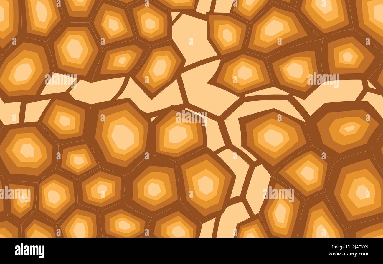 Abstract modern turtle shell seamless pattern. Animals trendy ...