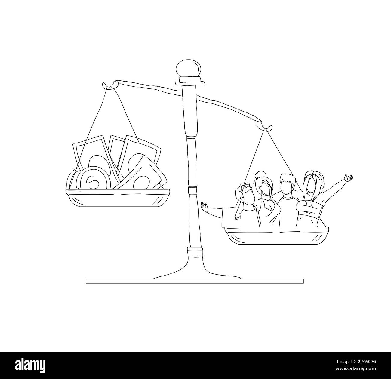 Friendship scene Black and White Stock Photos & Images - Alamy