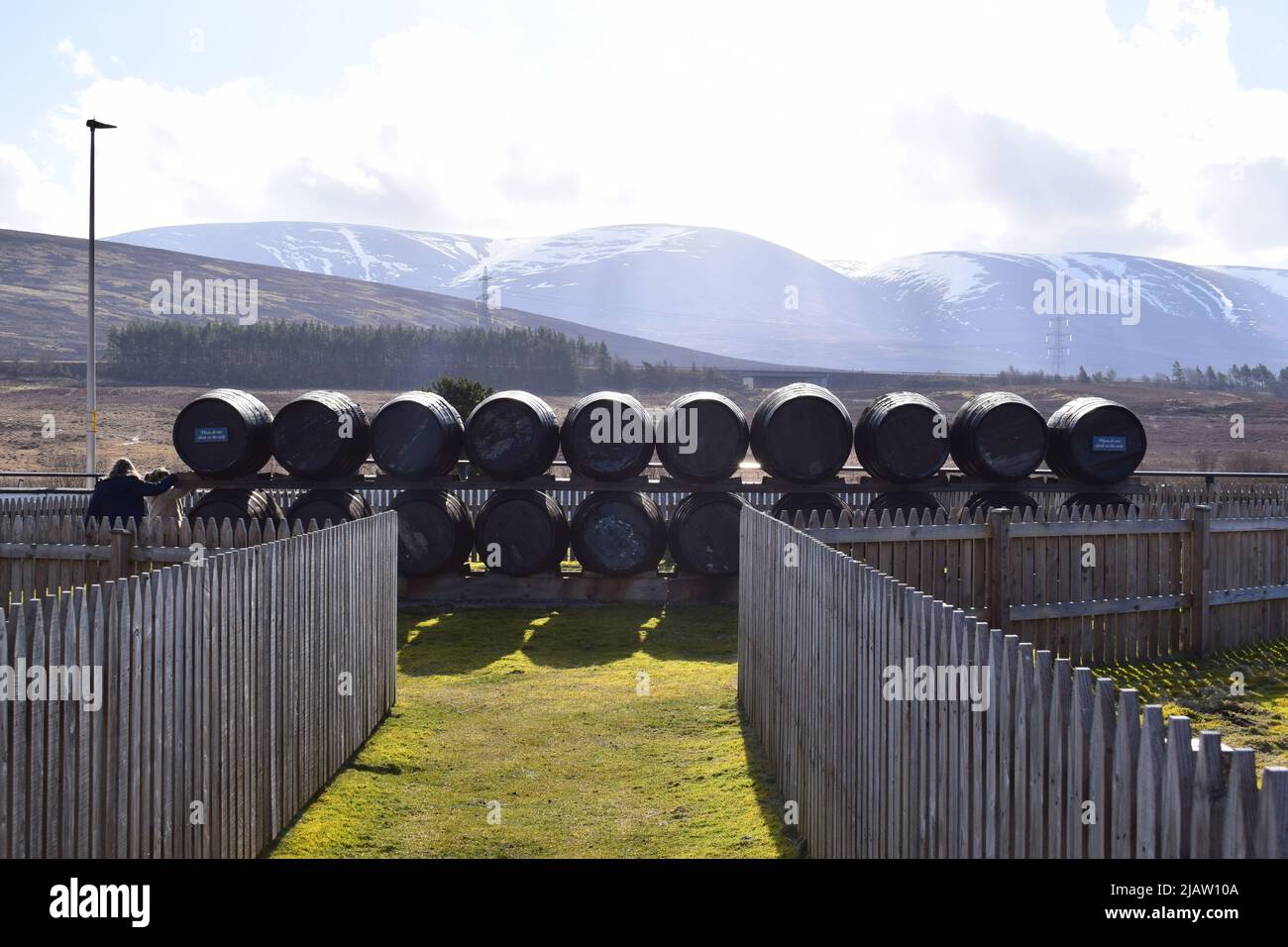 Dalwhinnie Distillery Scottish Highlands Scotland, UK Whiskey Stock ...