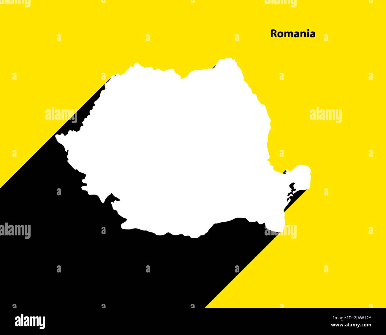 Romania map hi-res stock photography and images - Alamy