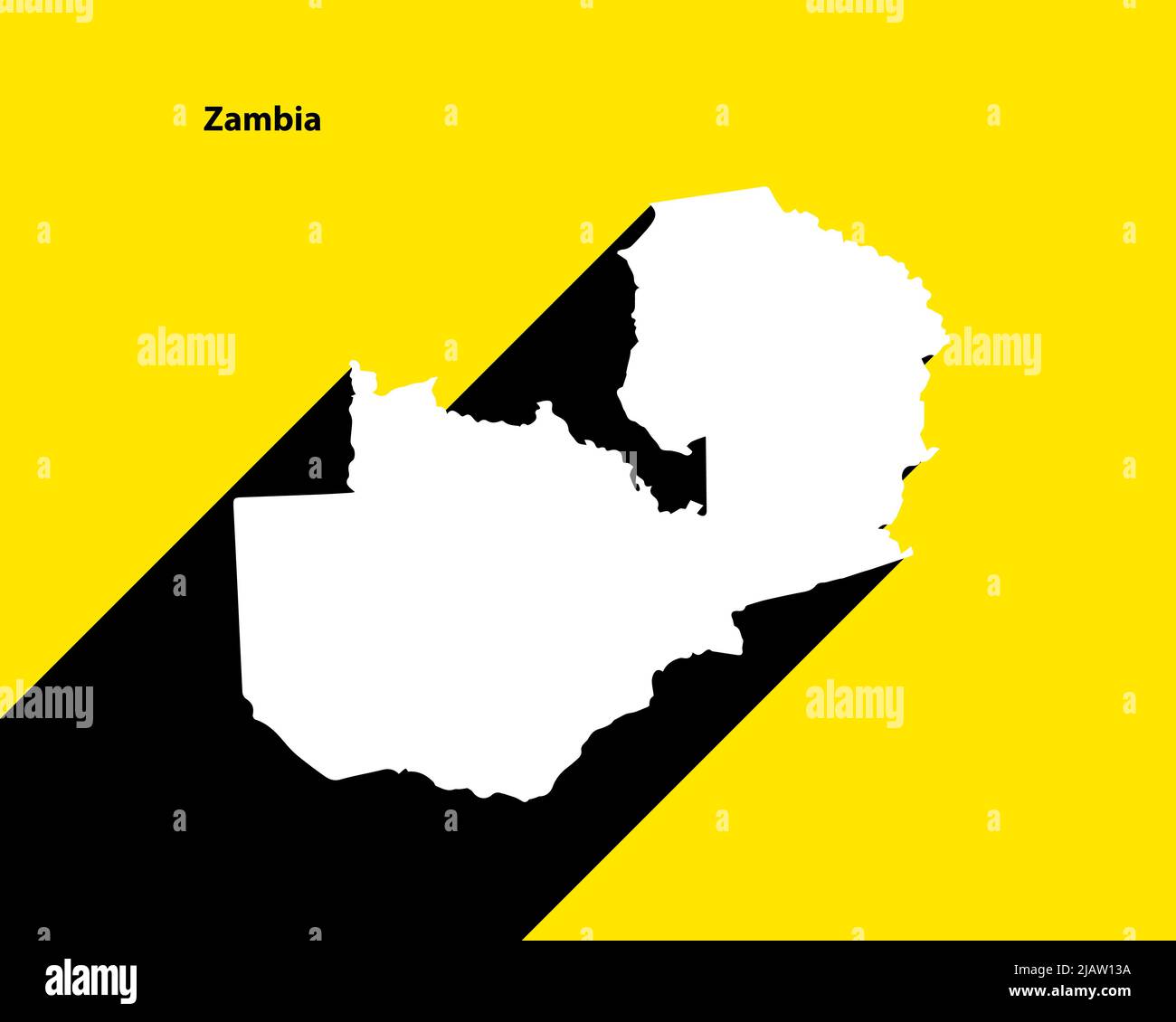 Zambia map hi-res stock photography and images - Alamy