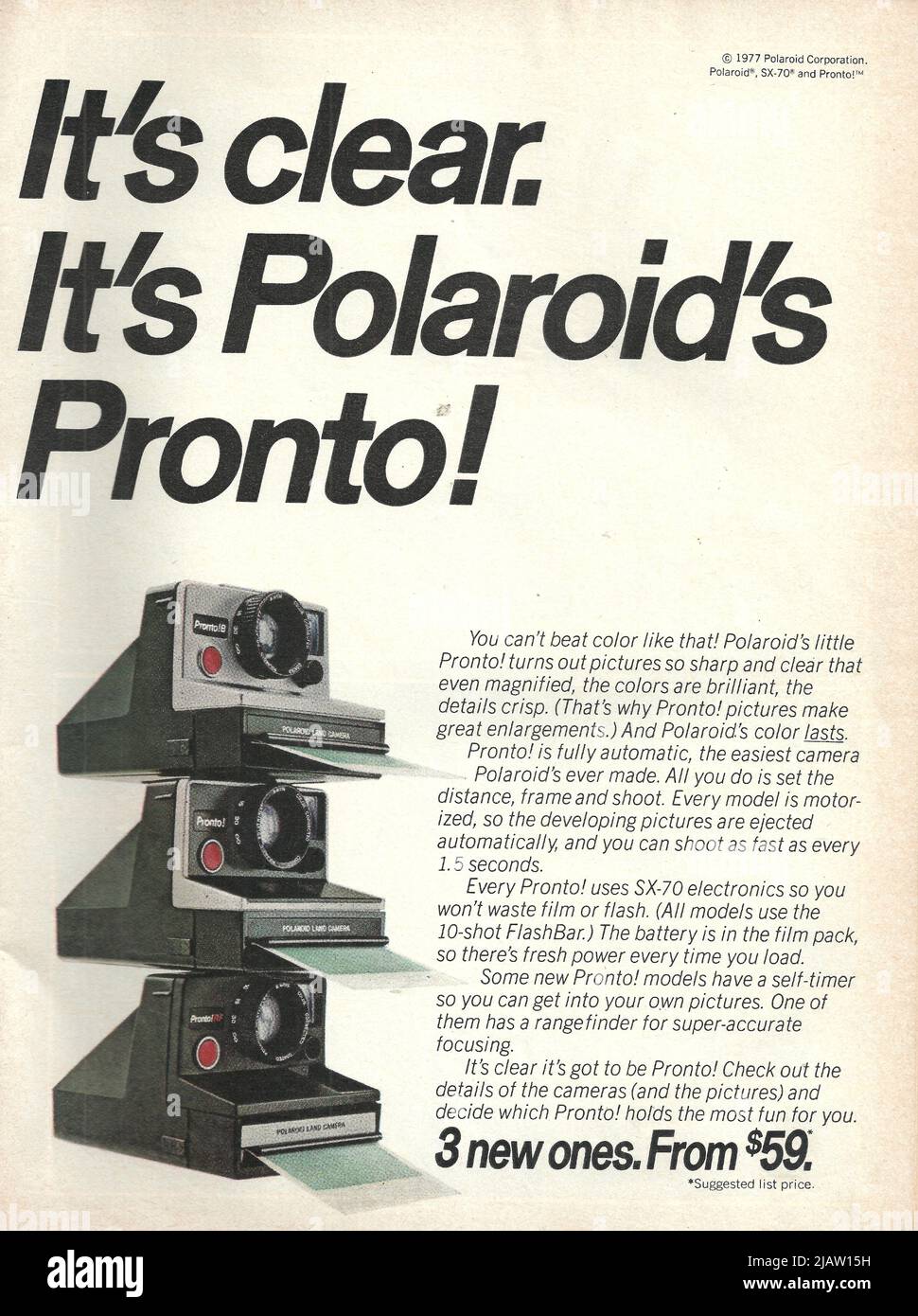 Polaroid cameras vintage paper advertisement Polaroid magazine advert ...