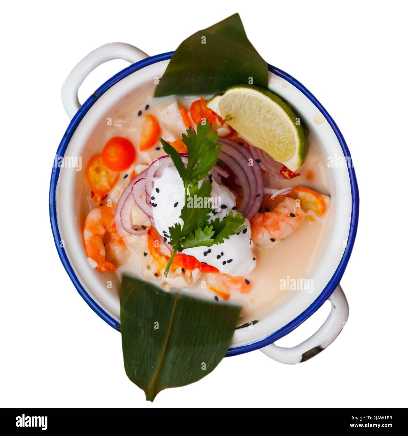 Top view coconut products Cut Out Stock Images & Pictures - Alamy