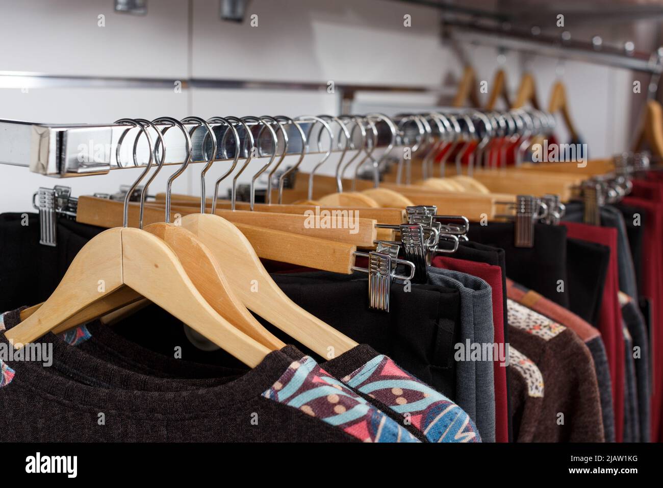 Clothes shop interior close up hi-res stock photography and images - Alamy