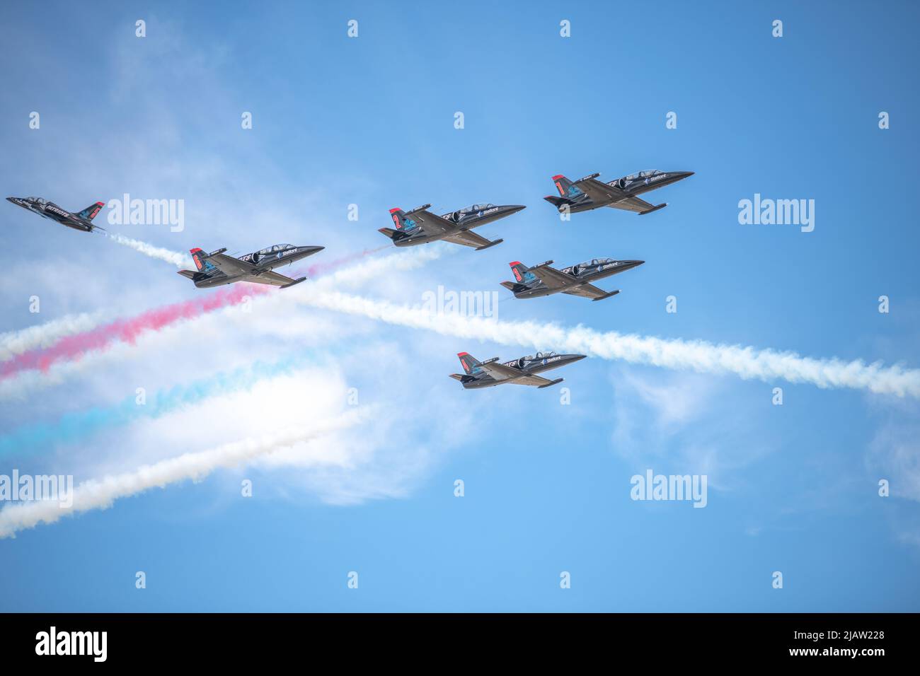 The Patriots Jet Team performs during Wings Over Solano at Travis Air ...
