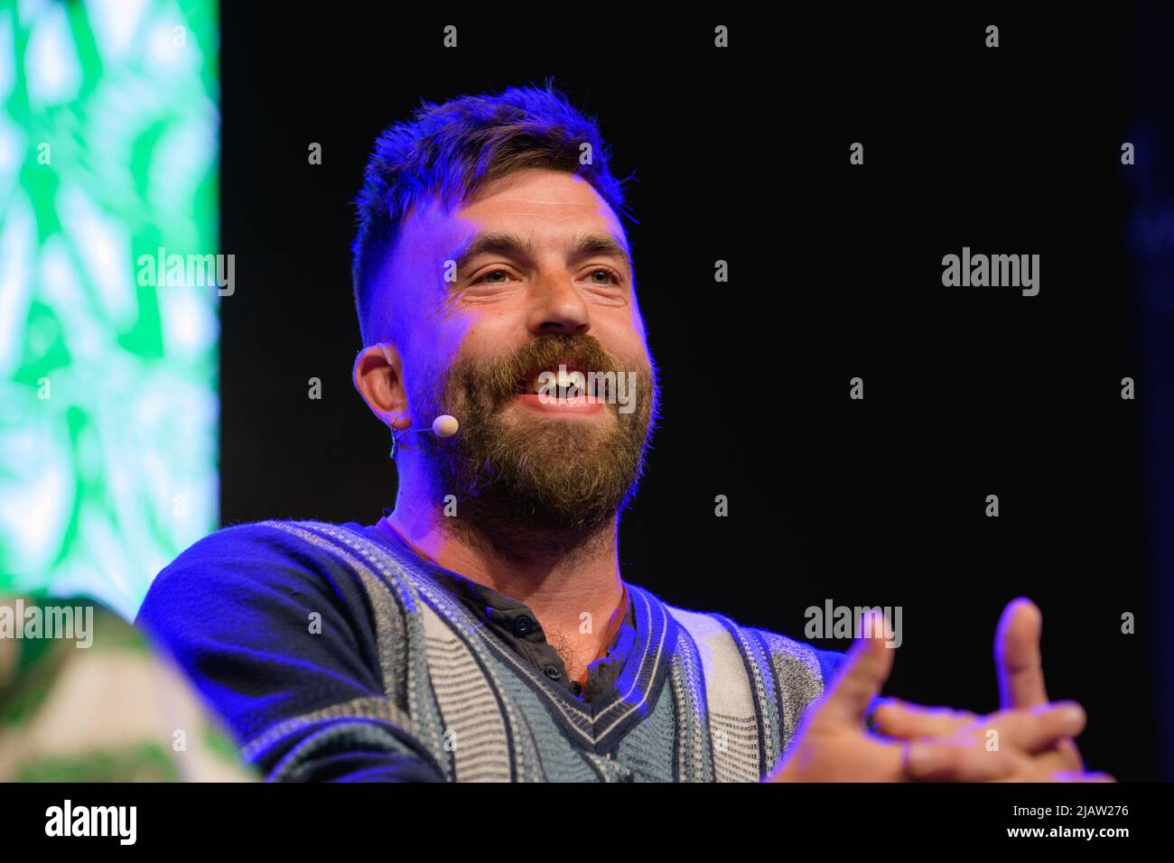 Hay-on-Wye, Wales, UK. 1st June, 2022. Nick Hayes, Ellen Miles, Louisa ...