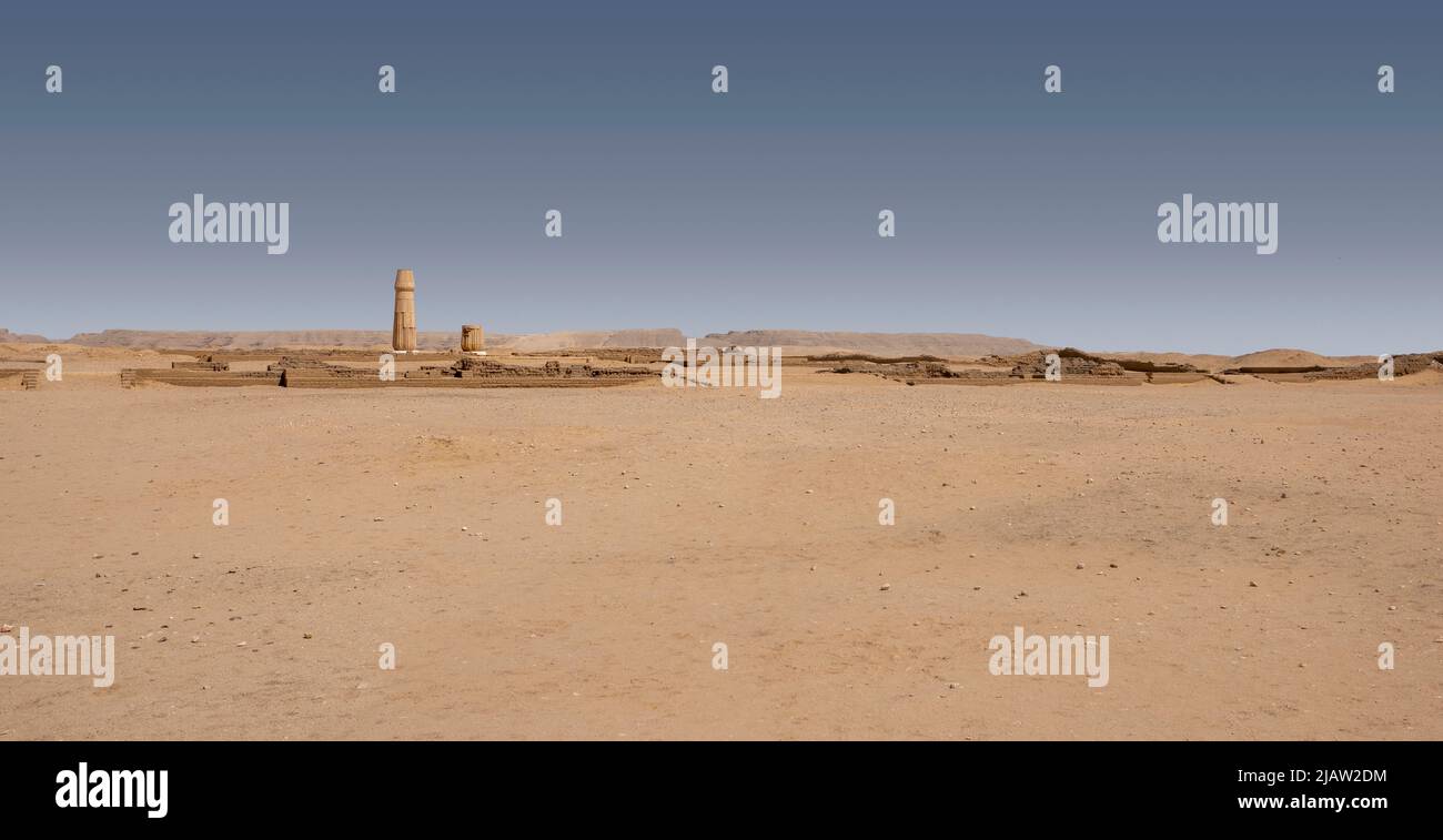 The Aten temple called the ‘Mansion of the Aten in Akhetaten’ with its ...