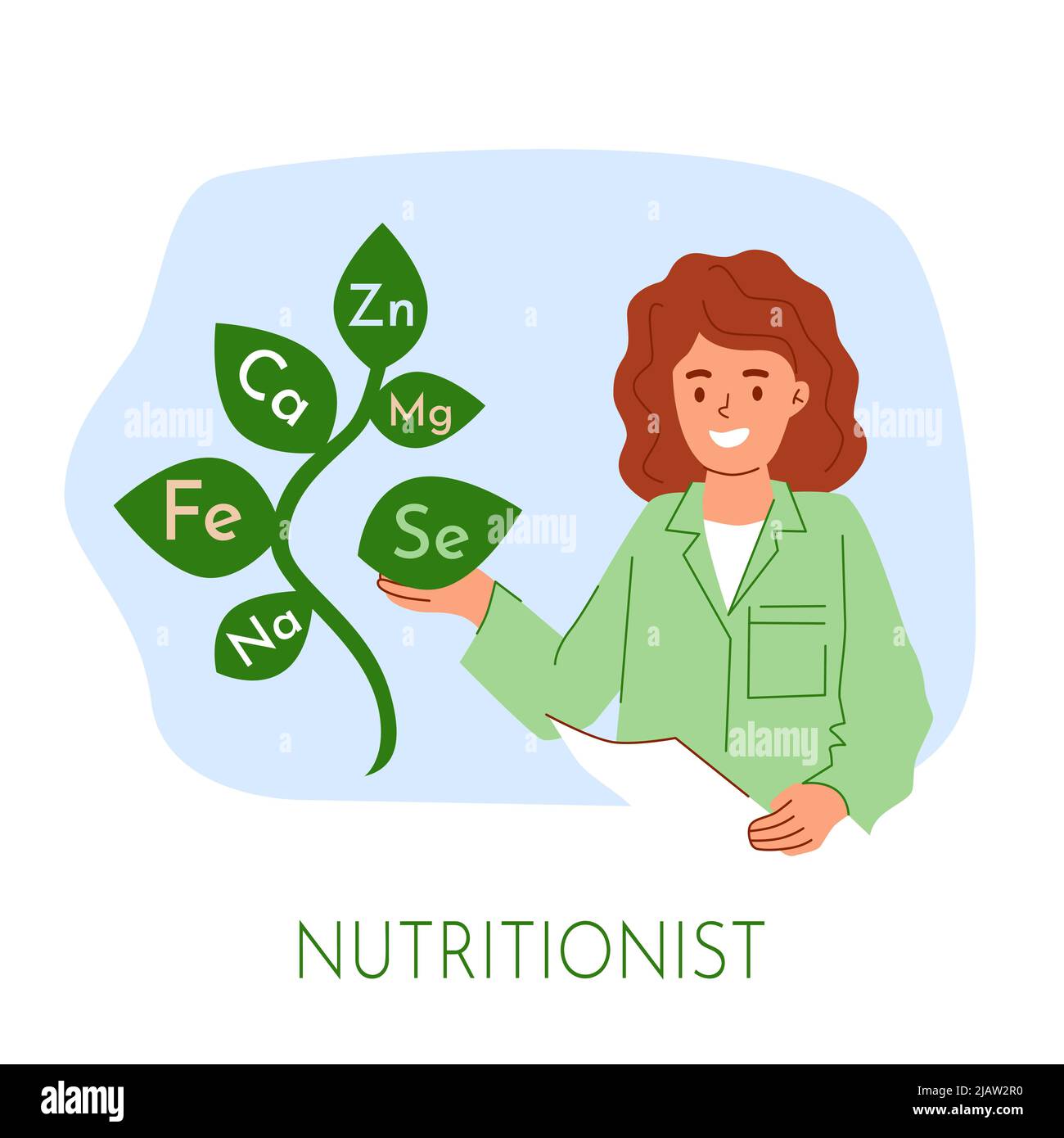 Iron supplement woman Stock Vector Images - Alamy