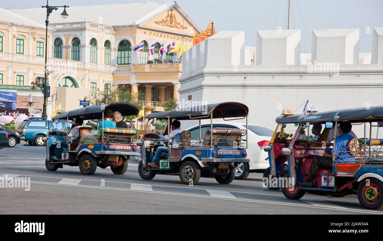 Tuk Tuk transport in Bangkok, Thailand Stock Photo - Alamy