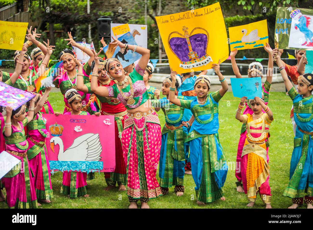 London UK 01 June 2022, Arunima Kumar dance school performing in the ...