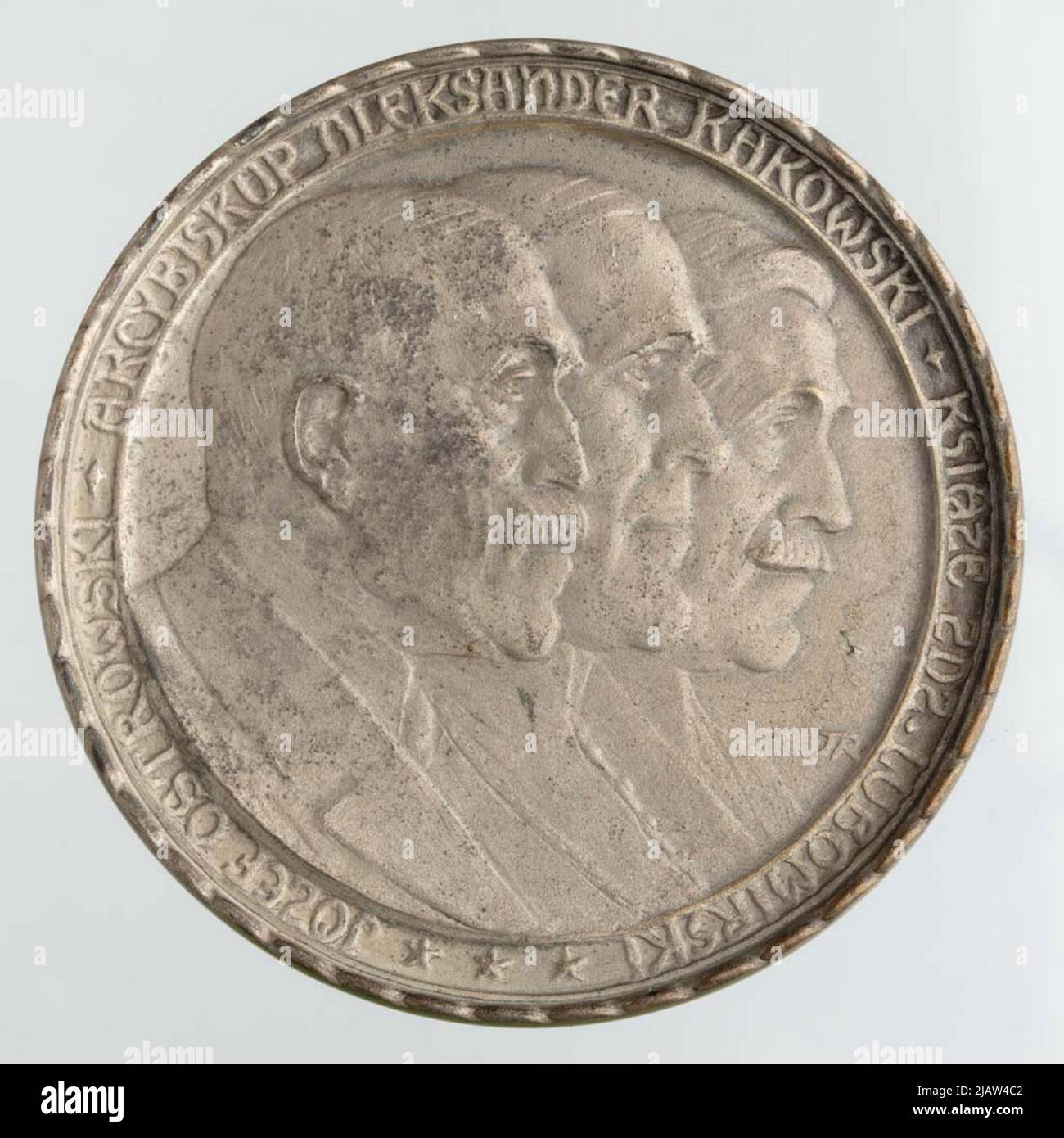 A medal commemorating the intraction of the Regency Council in Warsaw ...