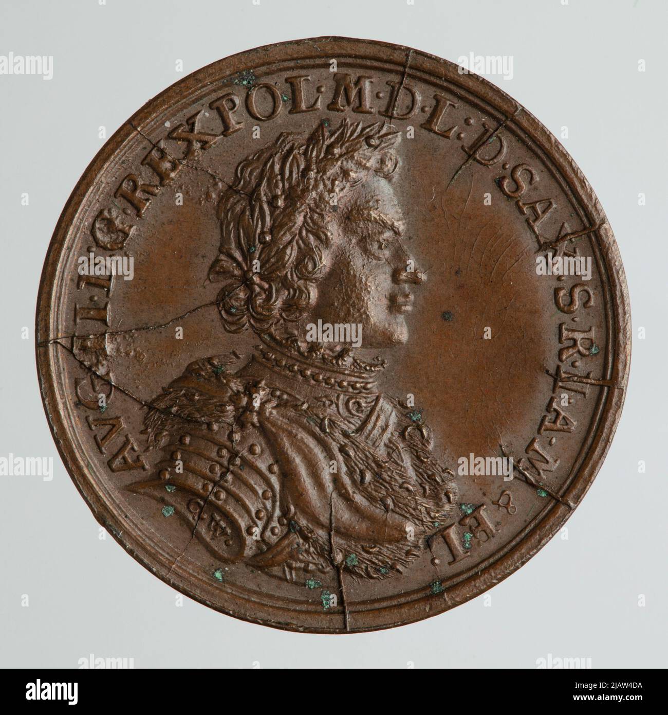 August II (medal) Wermuth, Christian (1661 1739 Stock Photo - Alamy