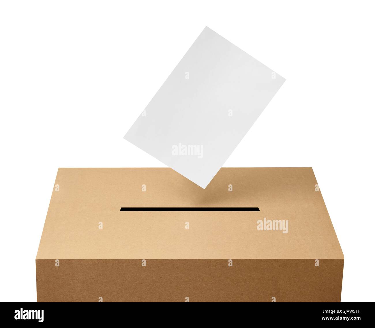 ballot box casting vote election Stock Photo - Alamy