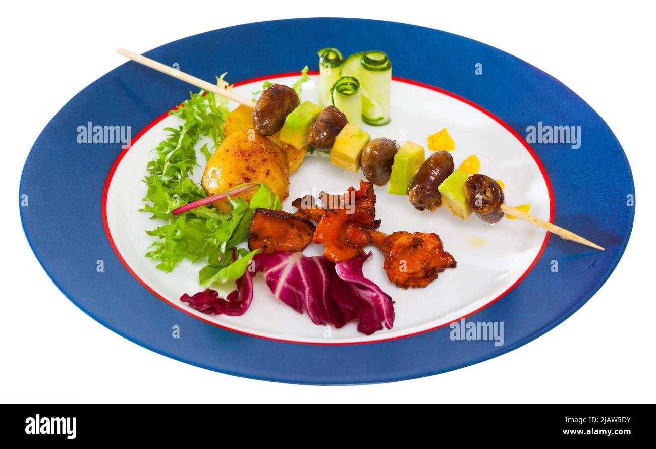 Salad grilled chicken avocado Cut Out Stock Images & Pictures - Alamy