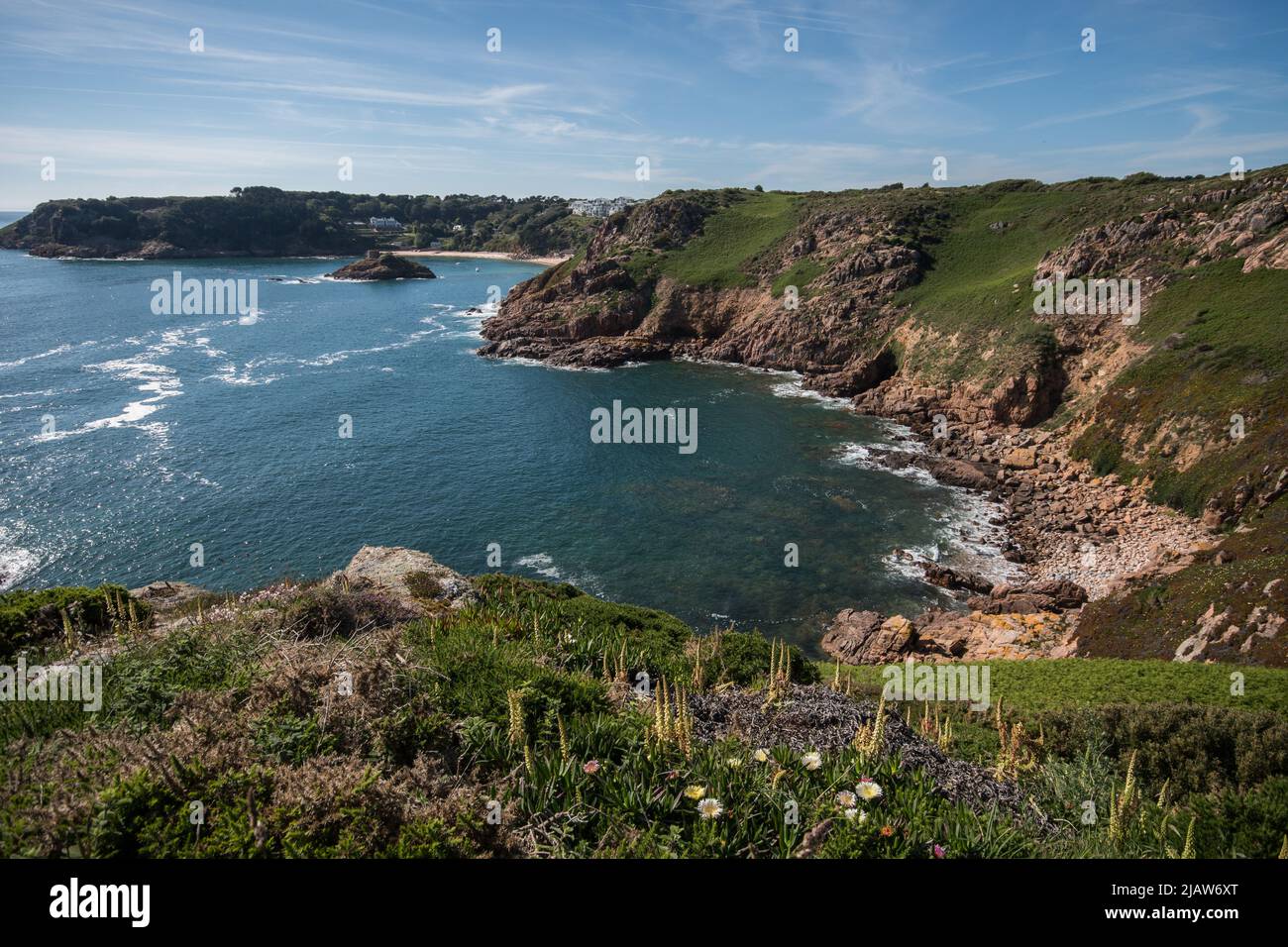 Landscapes and nature Jersey Island - Channel Island - Kanalinsen Stock ...