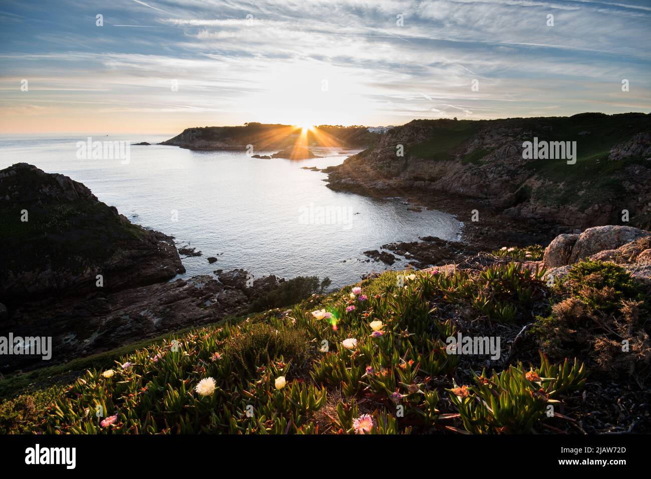 Landscapes and nature Jersey Island - Channel Island - Kanalinsen Stock ...