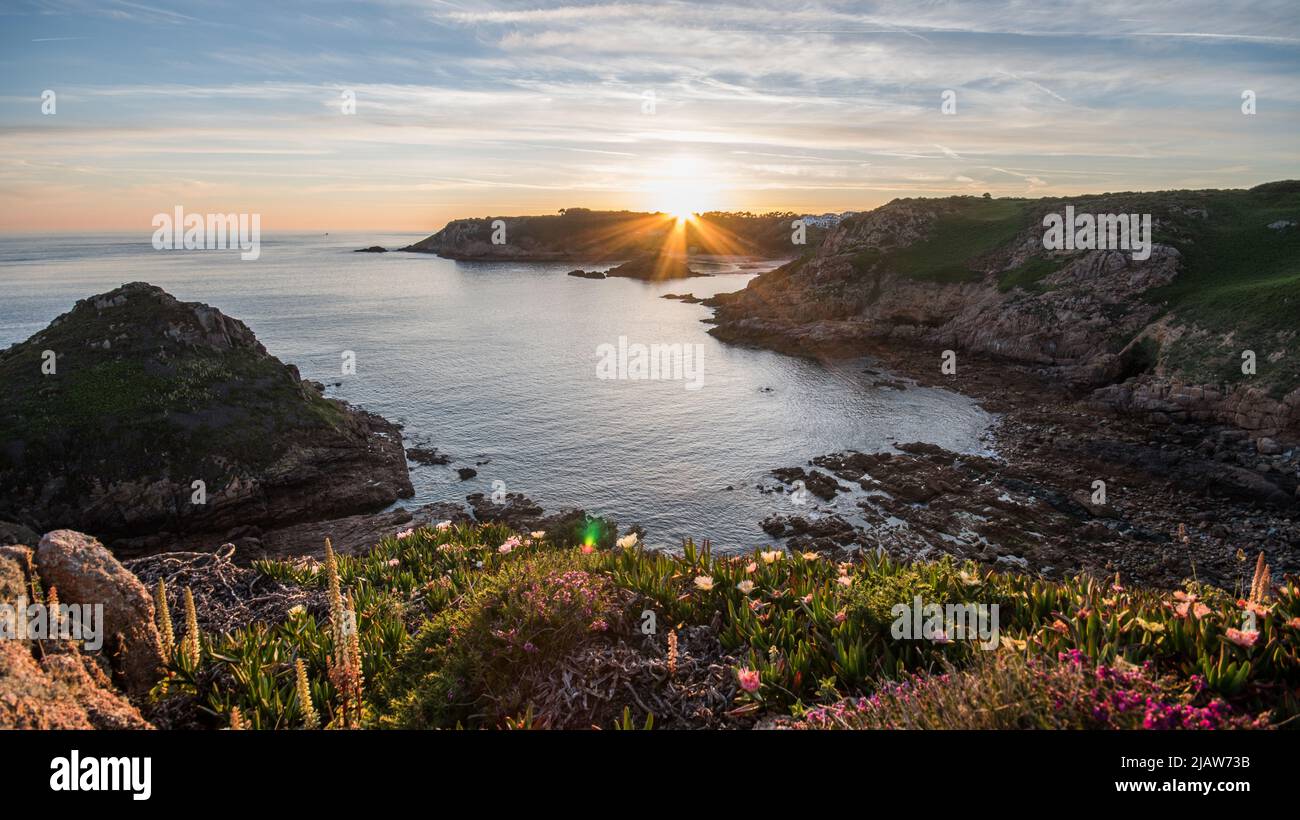 Landscapes and nature Jersey Island - Channel Island - Kanalinsen Stock ...