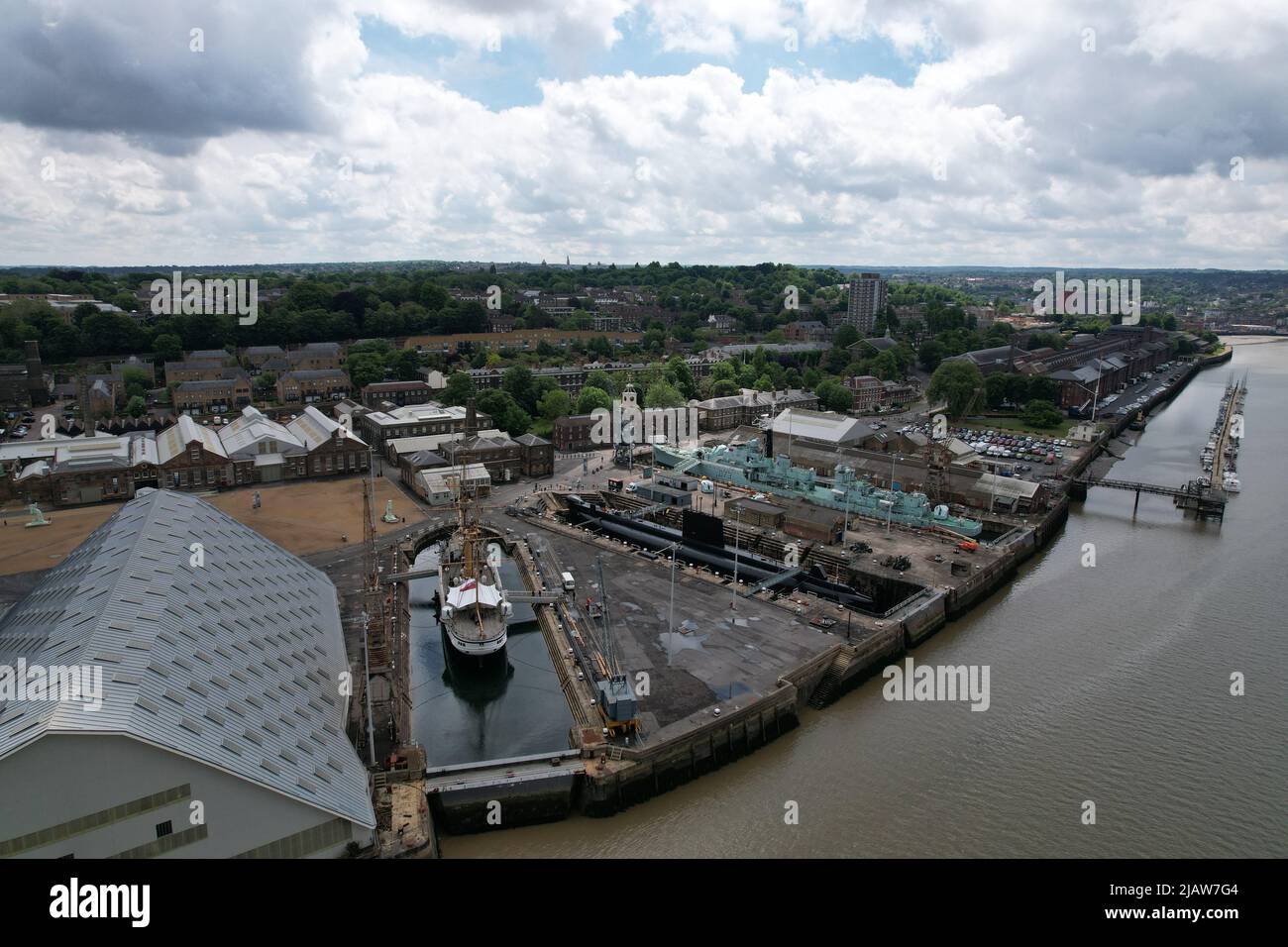 Chatham kent aerial hi-res stock photography and images - Alamy