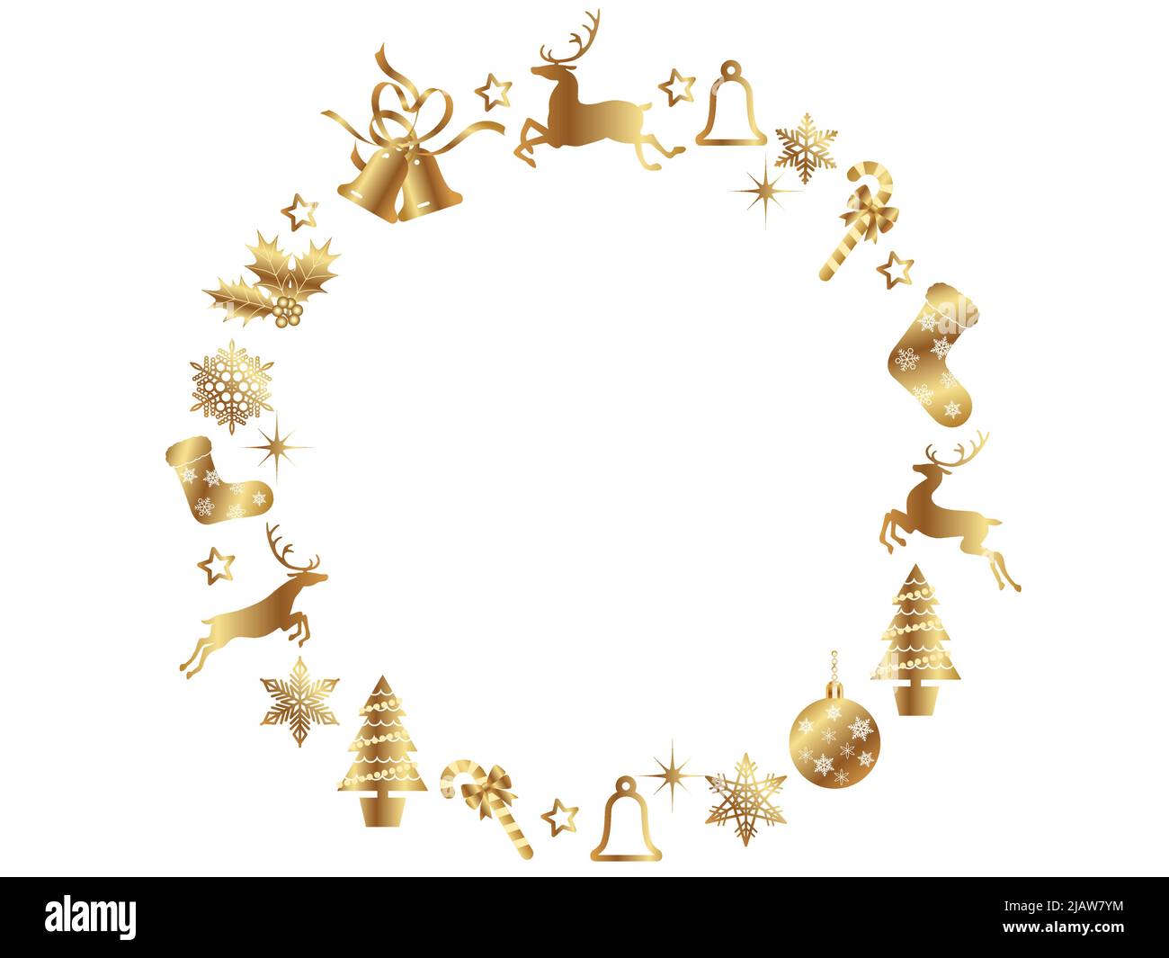 Gold frame illustration hi-res stock photography and images - Alamy