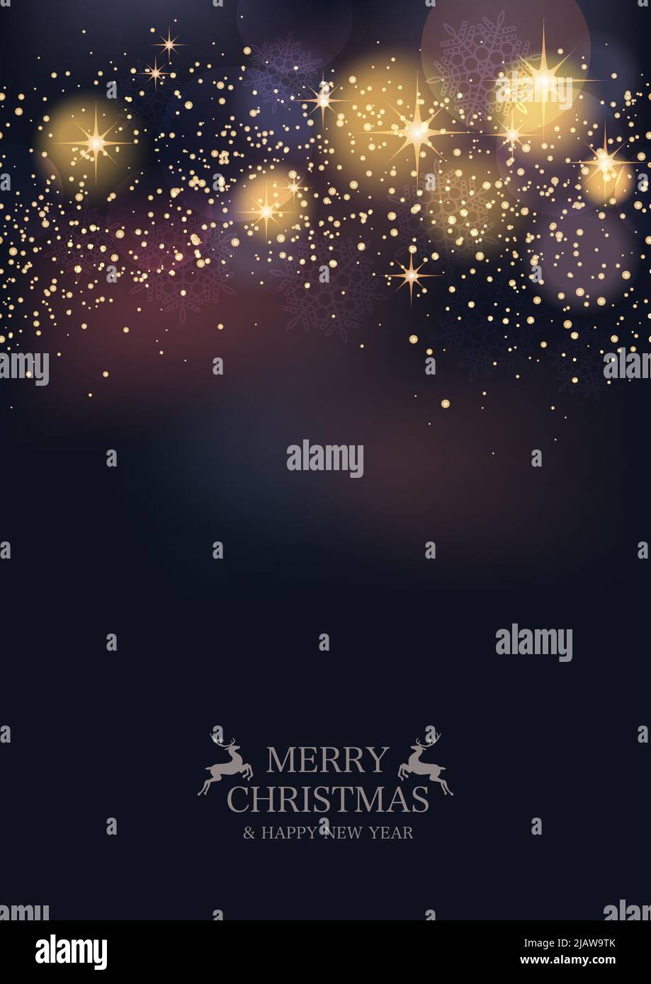 Christmas Seamless Abstract Background With Halos, Stars, And Lights ...