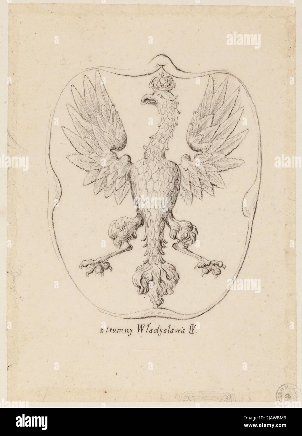 Eagle's excess from Władysław IV's coffin in the Wawel Cathedral. Board ...