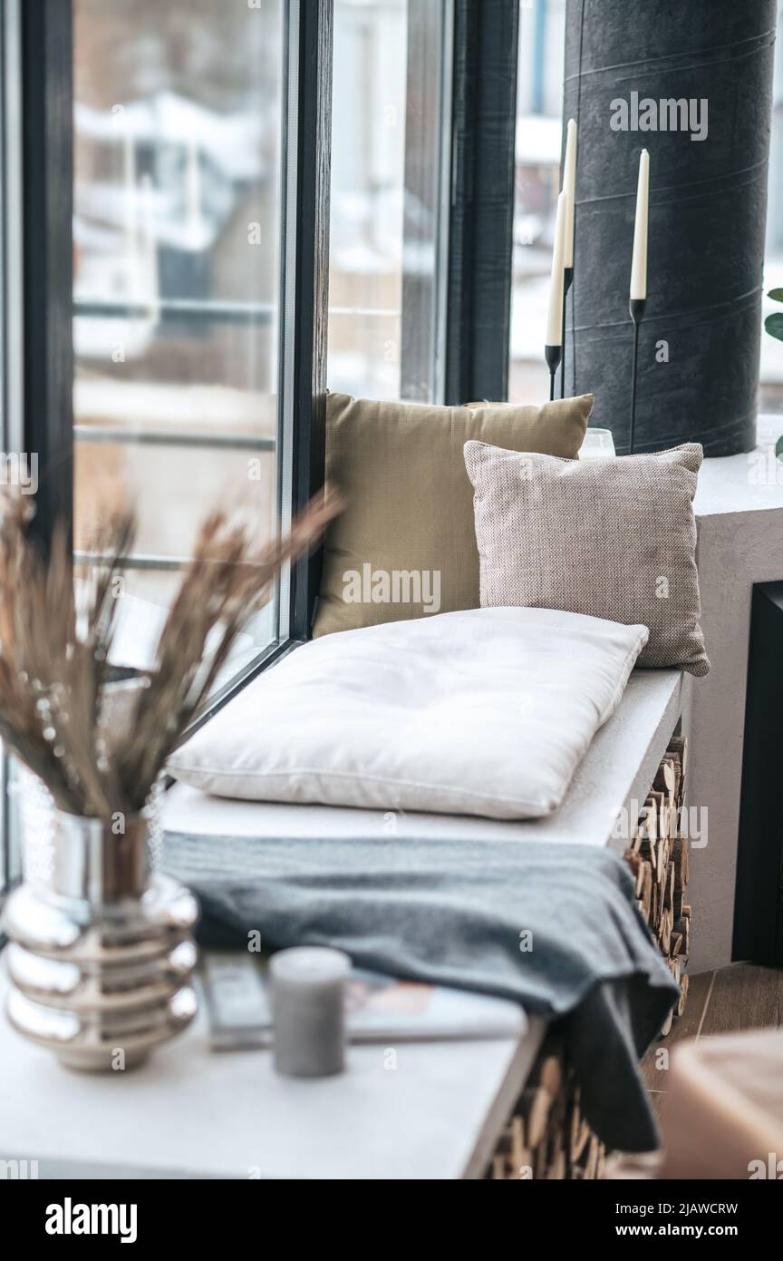 A picture of a room with nice and modern interior Stock Photo - Alamy