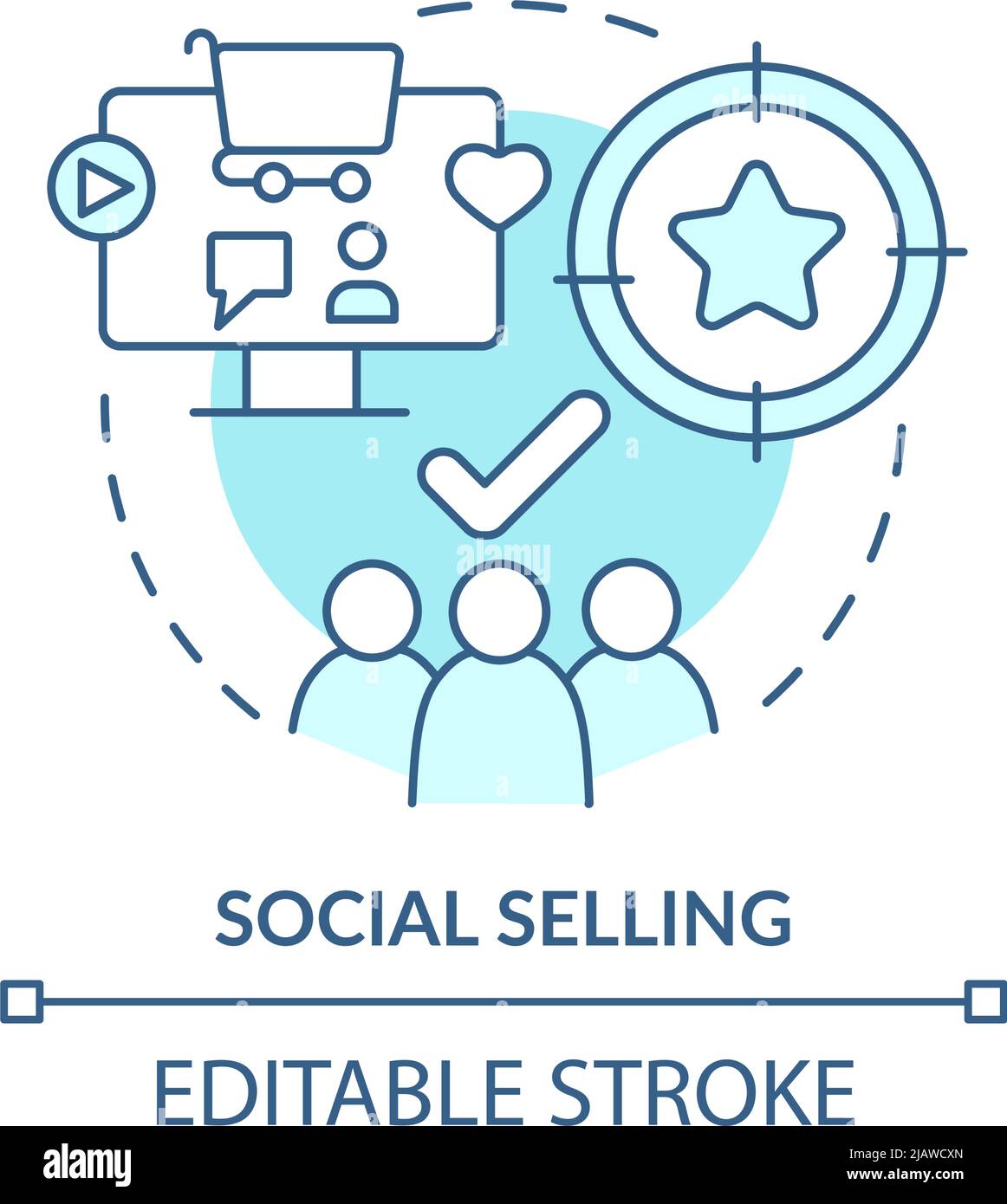 Selling channel Stock Vector Images - Alamy