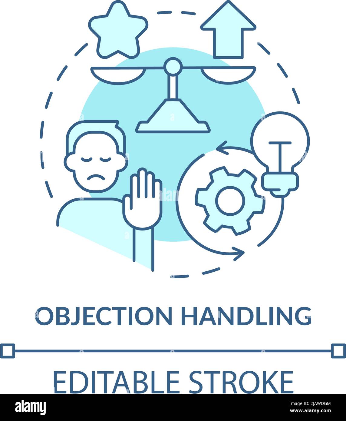 Objection handling Stock Vector Images - Alamy