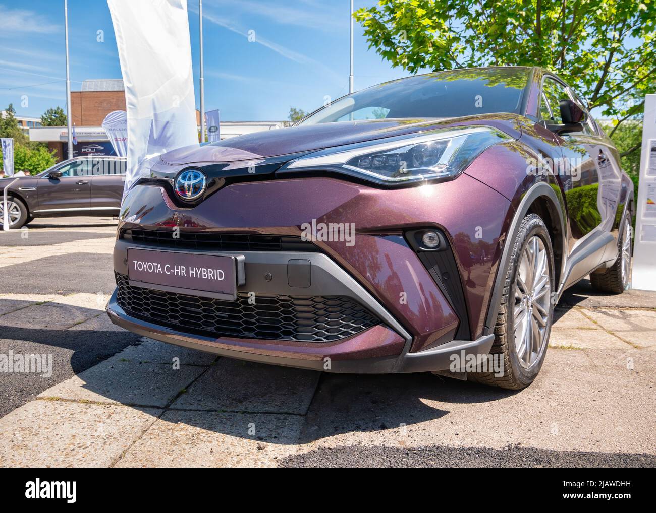 Bucharest, Romania - 05.20.2022: Front view picture with the new Toyota ...