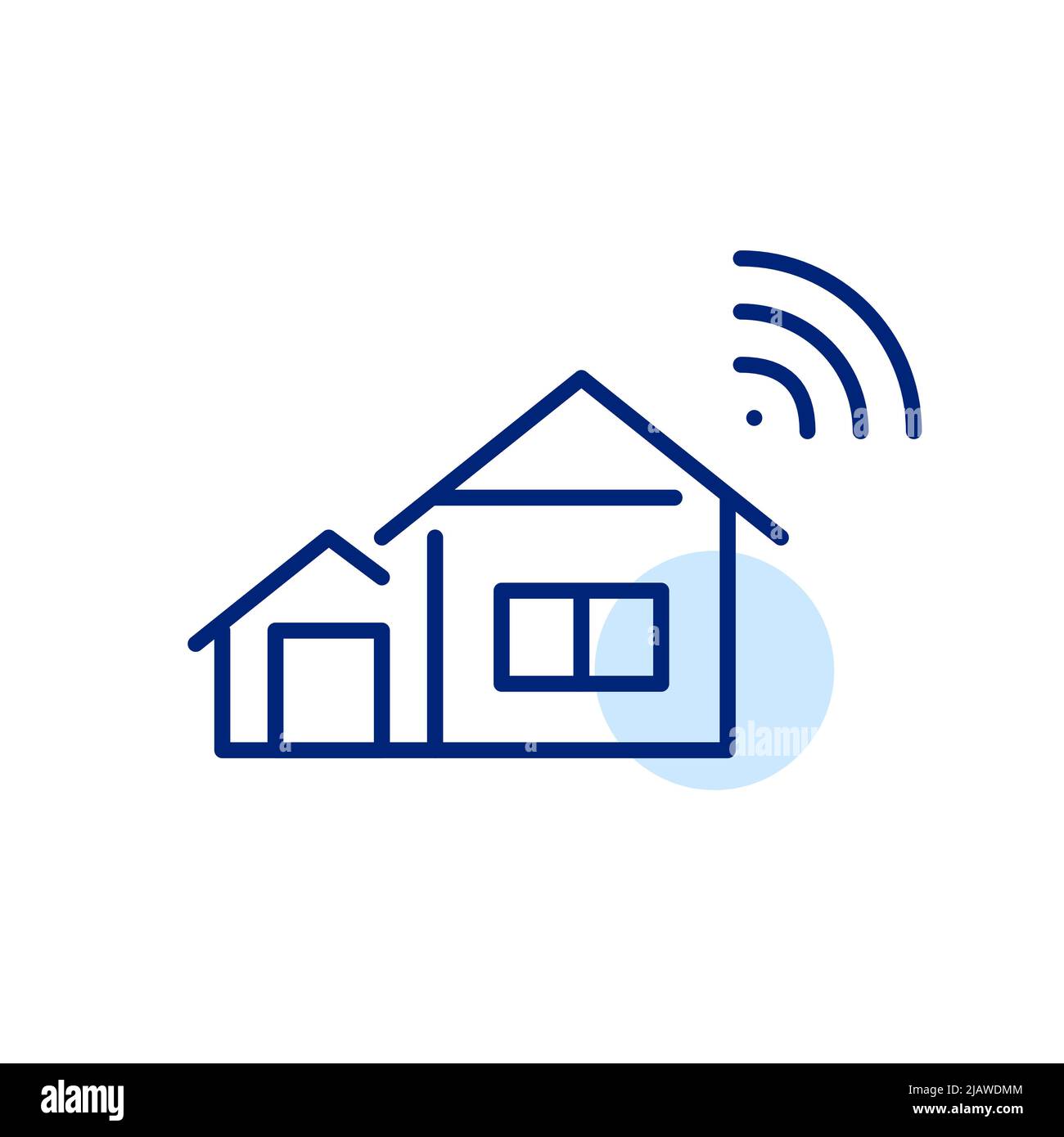 Smart home. Pixel perfect, editable stroke line icon Stock Vector Image ...