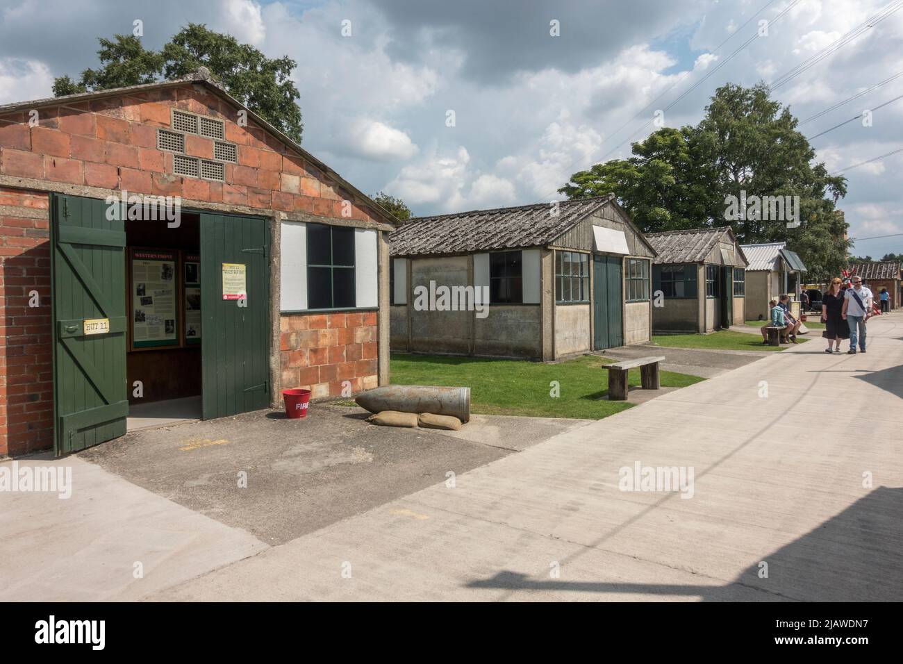 General view of some huts inside the Eden Camp Modern History Theme ...