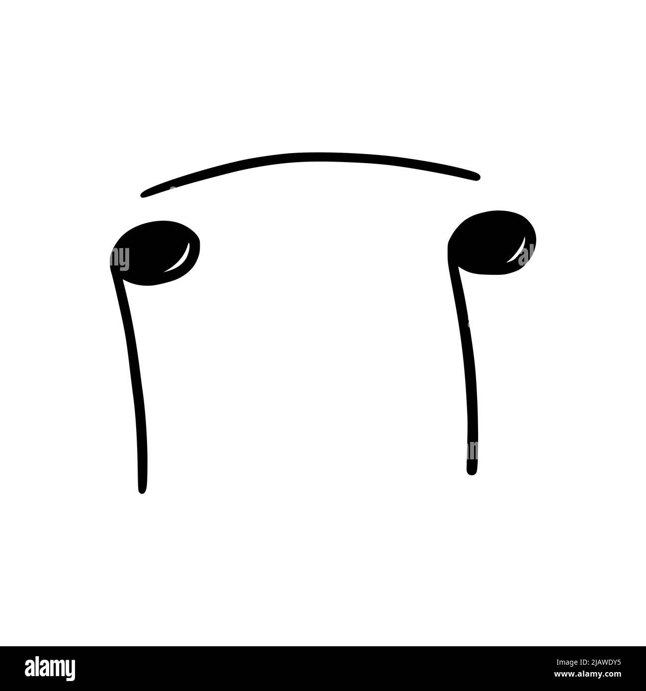 Music note doodle drawn style. Hand drawn sketch musical note element ...