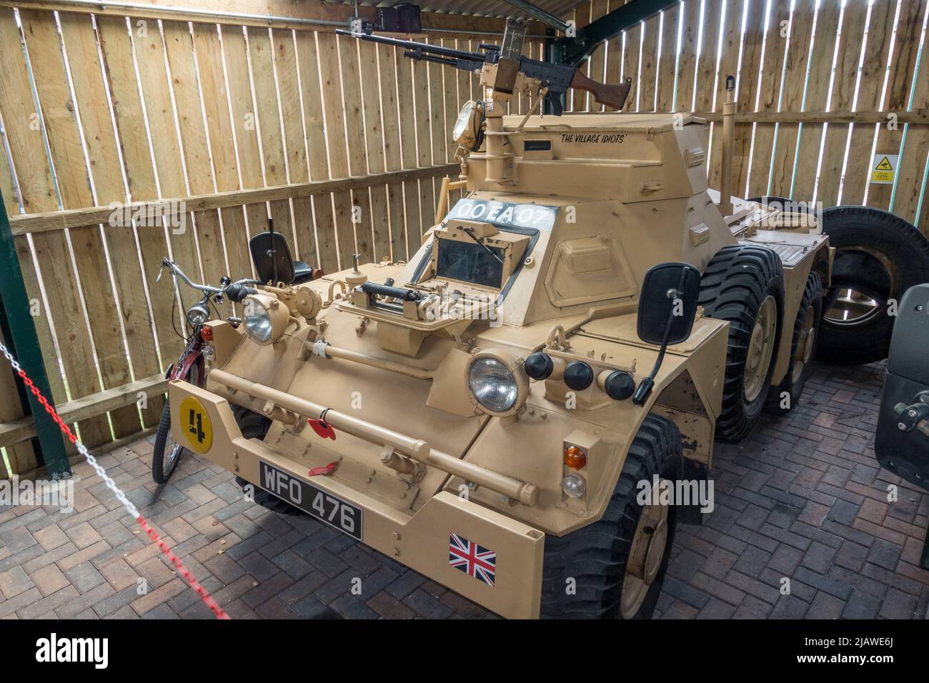 A Daimler Ferret Armoured car in Eden Camp Modern History Theme Museum ...