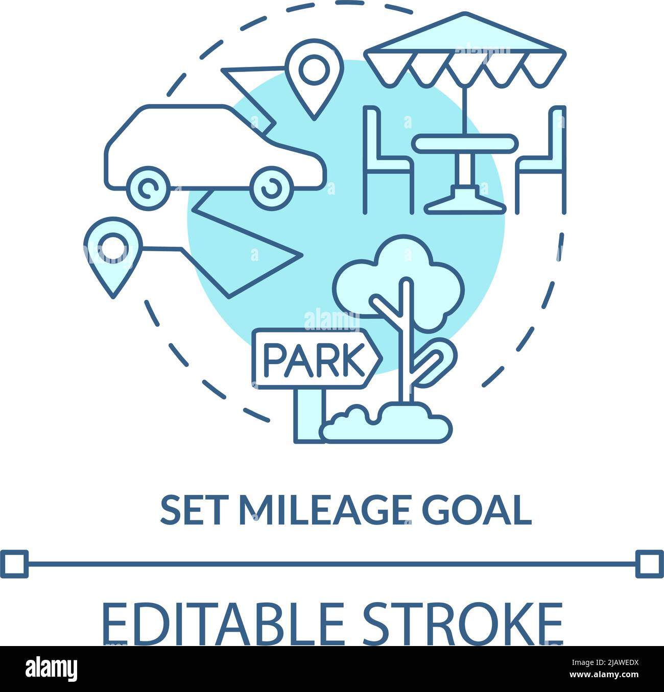 Mileage Stock Vector Images - Alamy