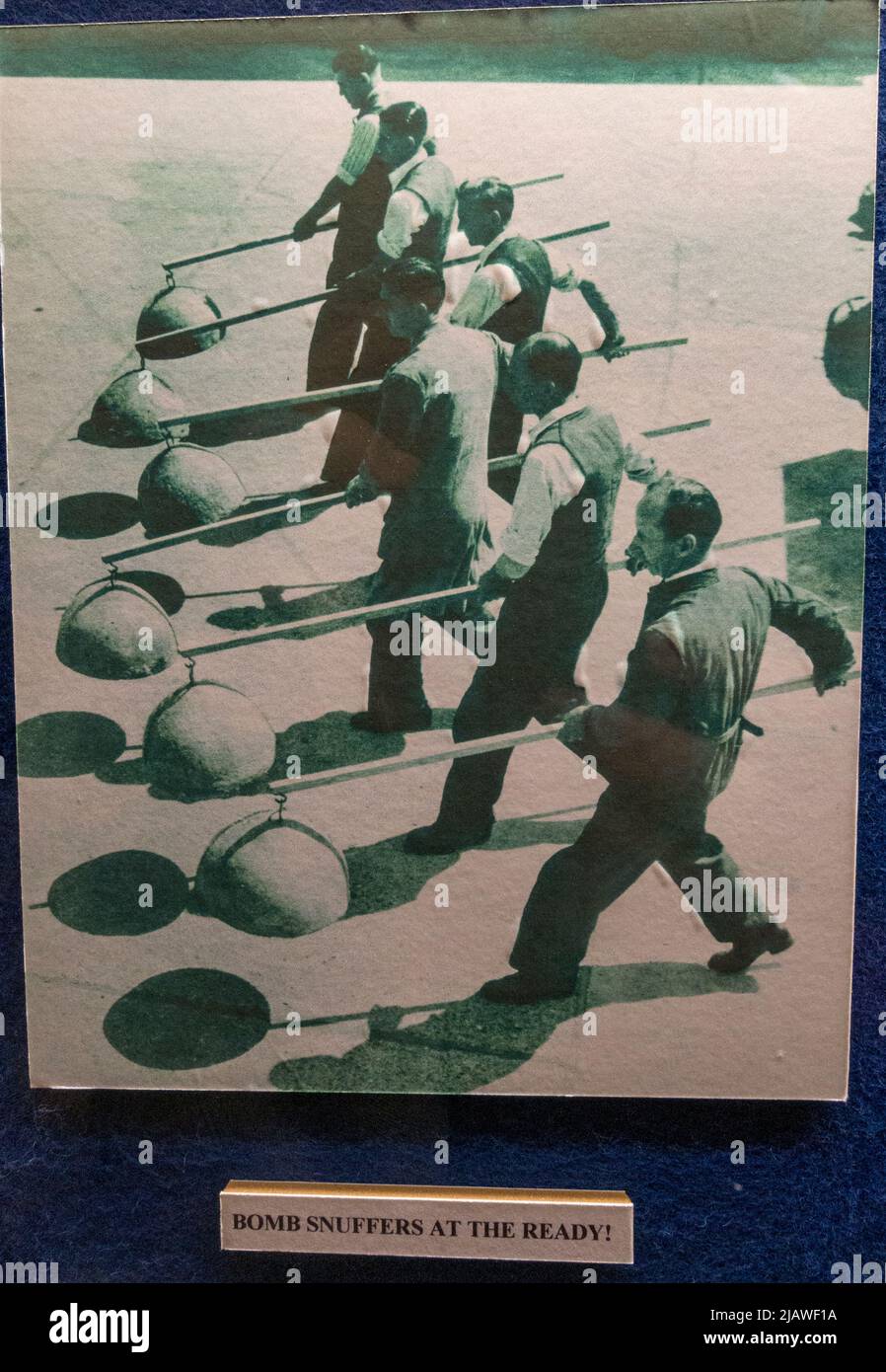 WWII photo of bomb snuffers (used to cover incendiary bombs) in the ...