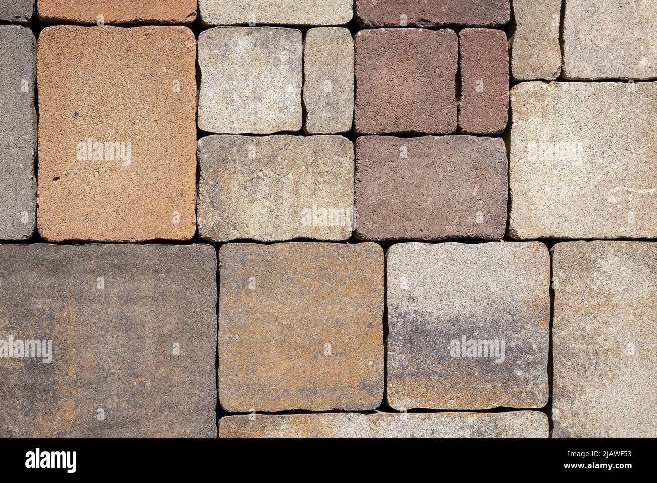 Natural stone bricks material wall pattern texture background Stock ...