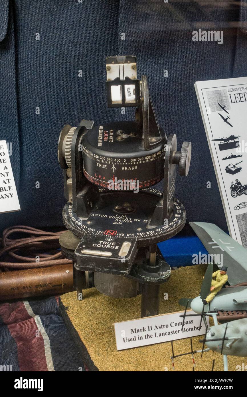 A Mark Ii Astro Compass Used In Lancaster Bomber In The Eden Camp Modern History Theme Museum