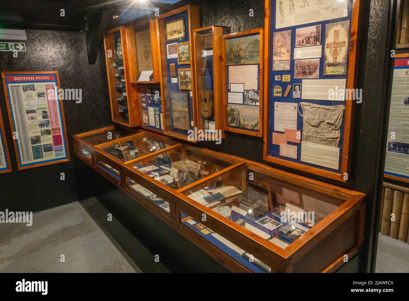 General view of a typical display in the Eden Camp Modern History Theme ...