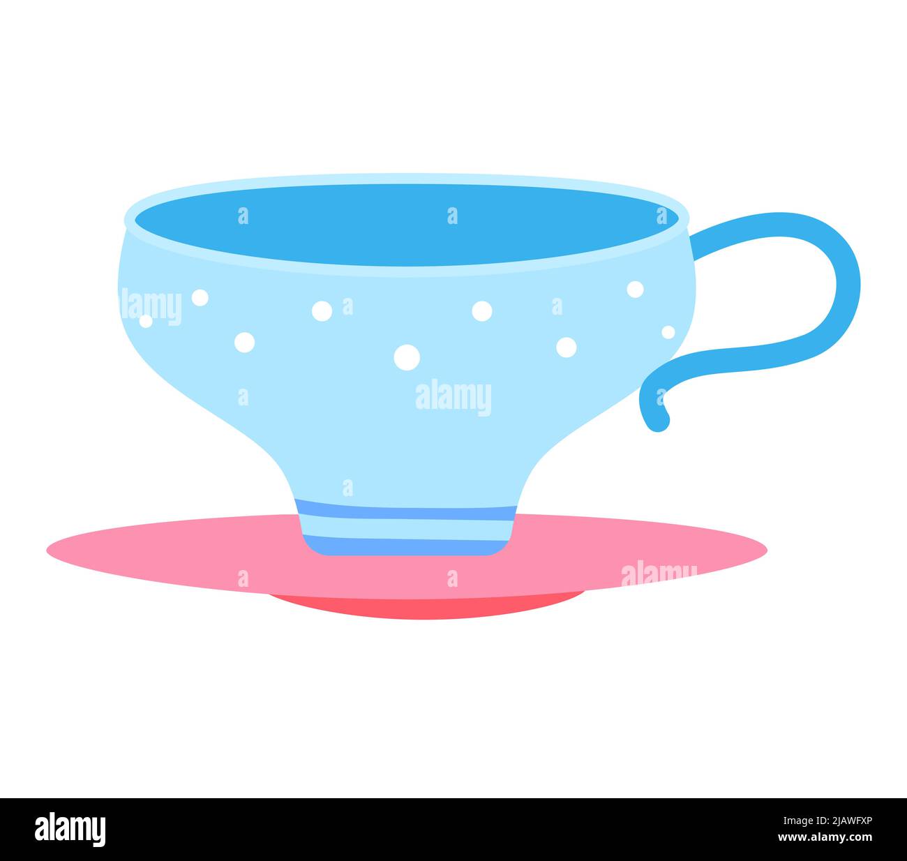 Cup of tea - flat design style single isolated object Stock Vector ...
